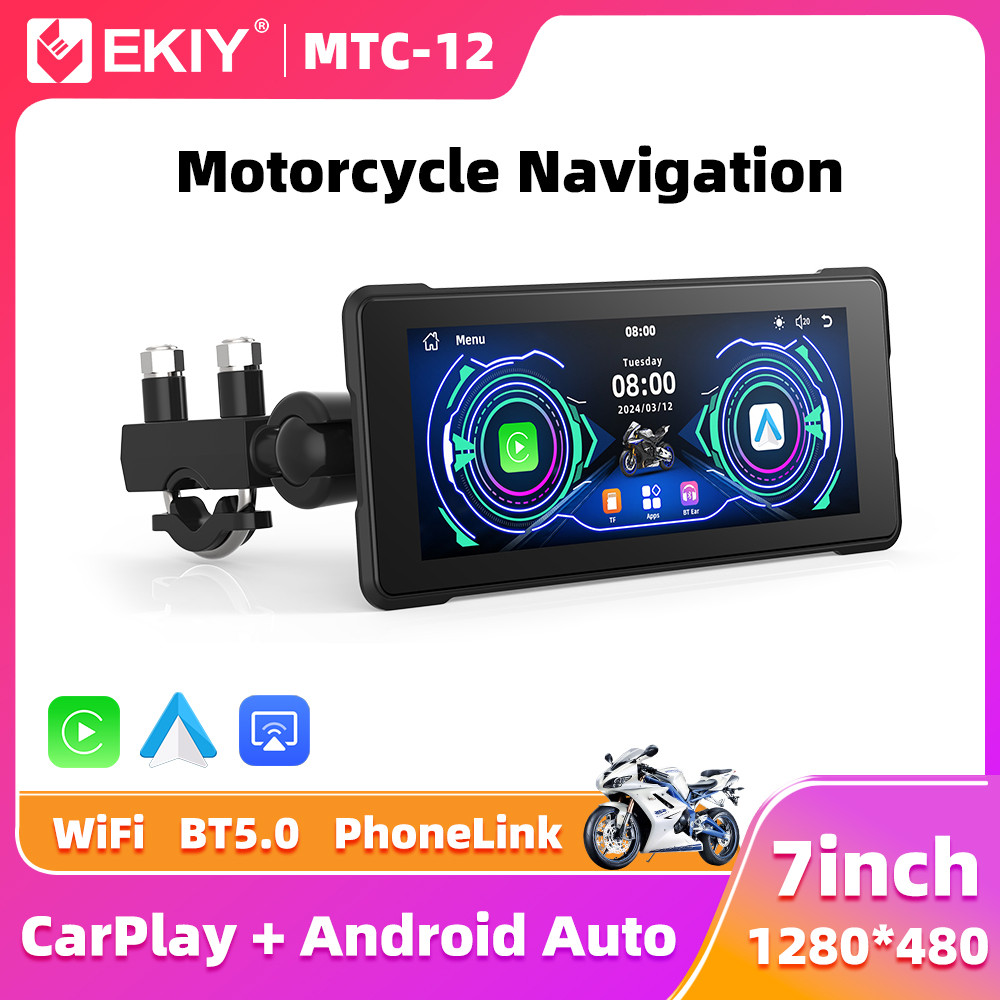 Jual EKIY 7 in Portable Digital Motorcycle Dashboard GPS Navigation ...