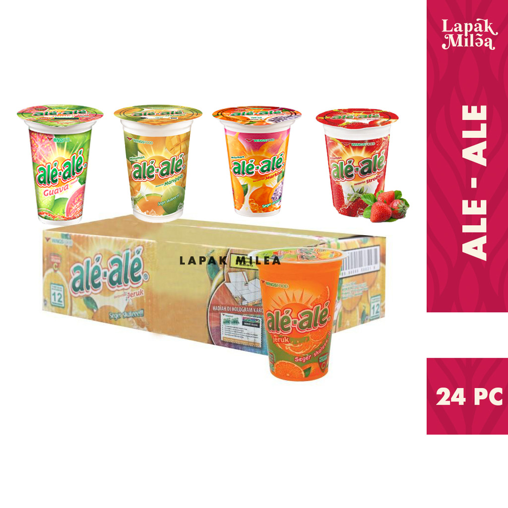 Jual Minuman Ale-ale Aneka Rasa Kemasan Cup per Dus isi 24 Gelas ...