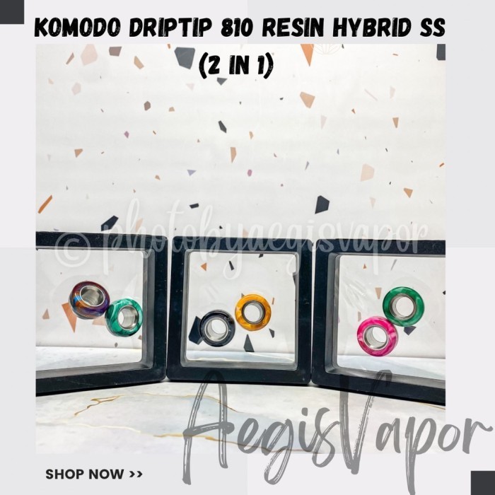 Jual DRIPTIP KOMODO 810 HYBRID SS RESIN | Shopee Indonesia