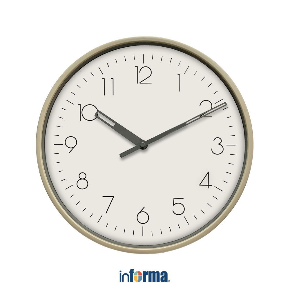 Jual Informa 30.5 cm Jam Dinding 81200 - Abu-Abu Wall Clock Jam Tembok ...
