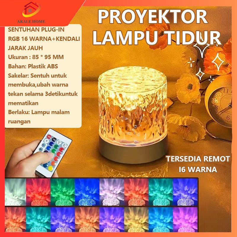 Jual Arale Home | 16 RGB Lampu Proyektor Aurora Lampu Tidur Remot ...
