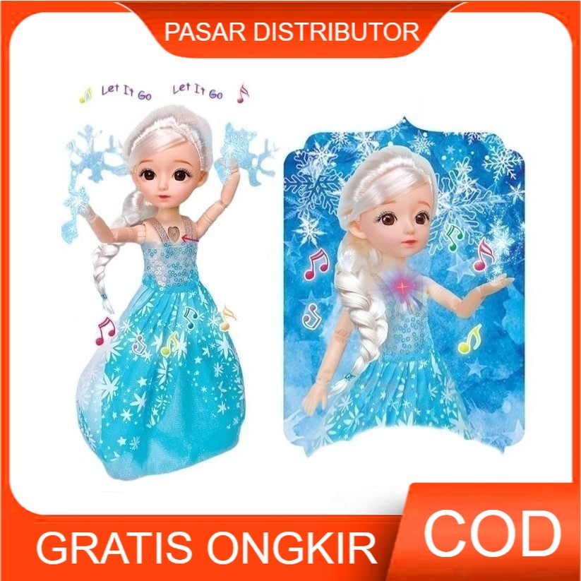 Jual Mainan Anak SNOW ELSA PRINCESS JM22282 Mainan Boneka Elsa Music ...
