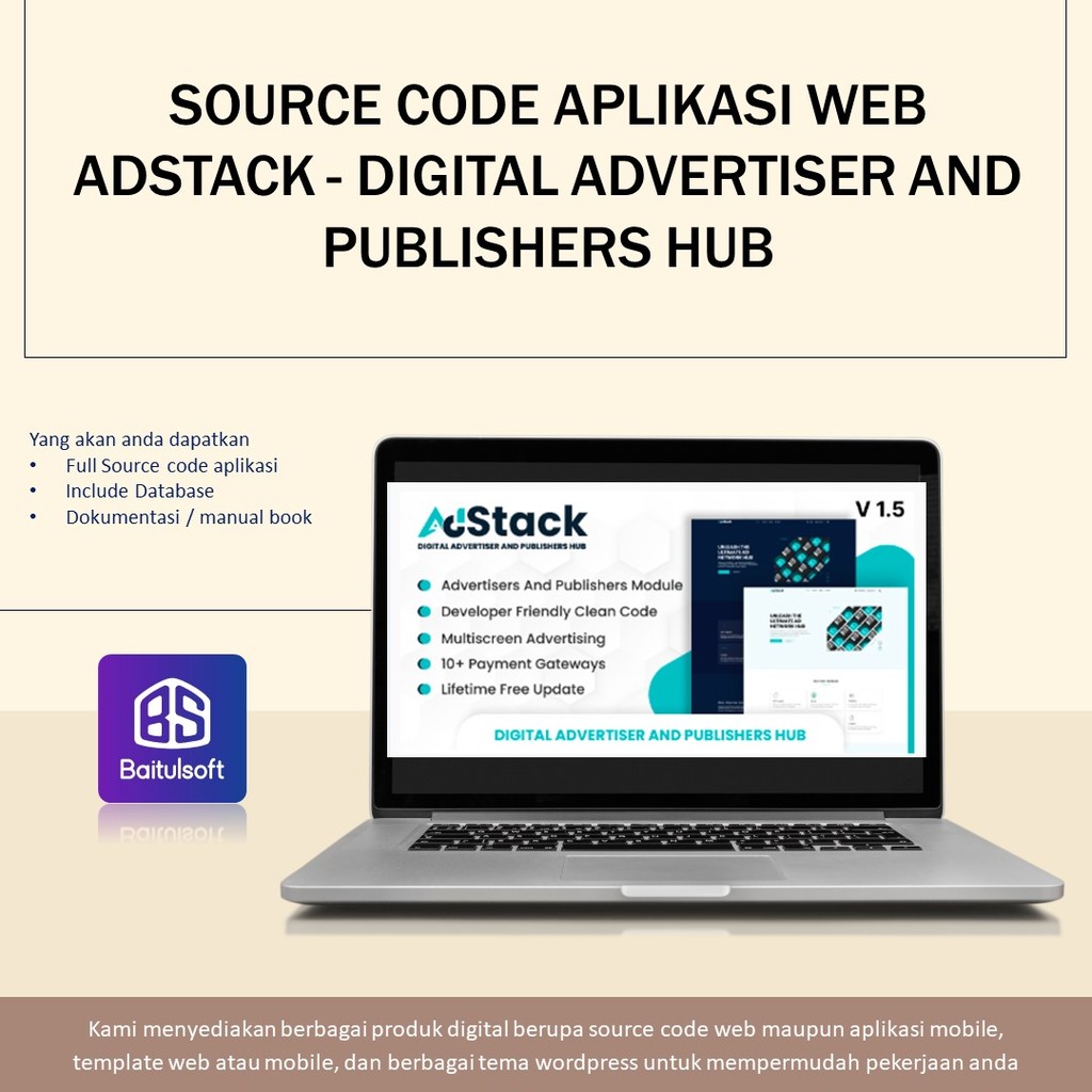 Jual SOURCE CODE APLIKASI WEB ADSTACK - DIGITAL ADVERTISER AND PUBLISHERS HUB | Shopee Indonesia