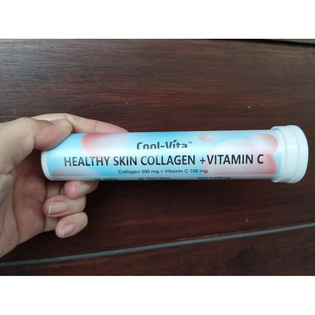 Jual Coolvita Cool Vita Healthy Skin Collagen + Vitamin C Tube Isi 20 tablet | Shopee Indonesia
