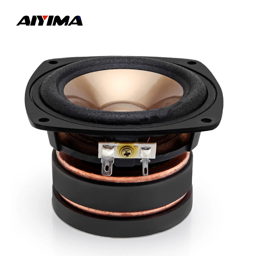 Jual AIYIMA 1Pcs 4 Inch Audio Speaker Driver 4 Ohm 100W Full Range Speakers Sound Column ...