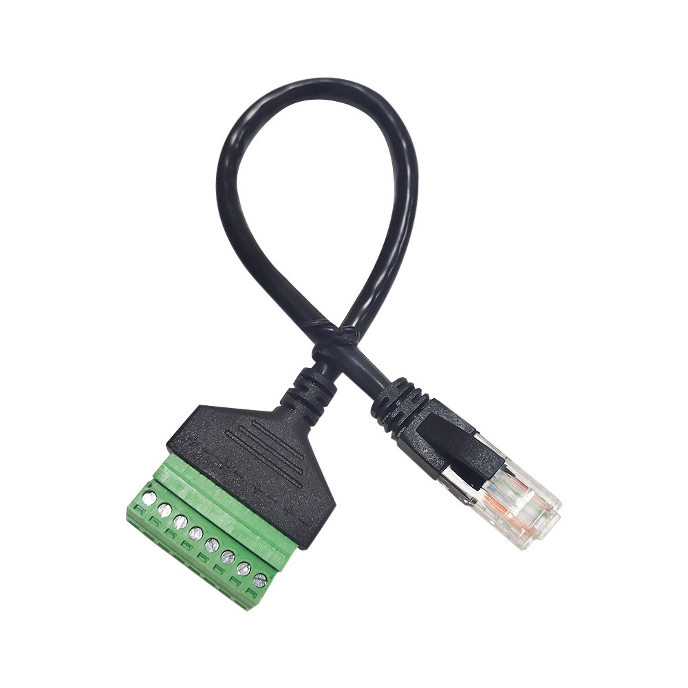 Jual RJ45 to Screw Terminal Block 8p connector Ethernet RJ45 Male ...