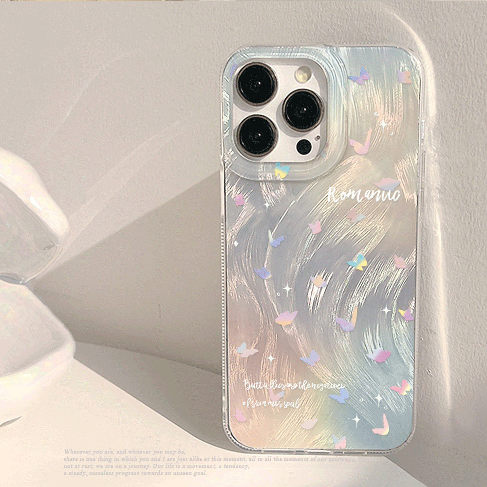 Jual Busur Bunga Biru dan Putih Casing hp iPhone 15 11 13Pro Max 14 ...