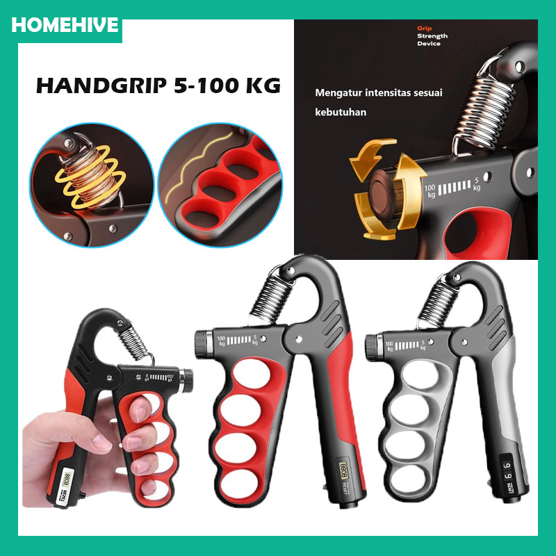 Jual Handgrip 5-100Kg Adjustable Alat Fitnes Latihan / Alat Olahraga ...
