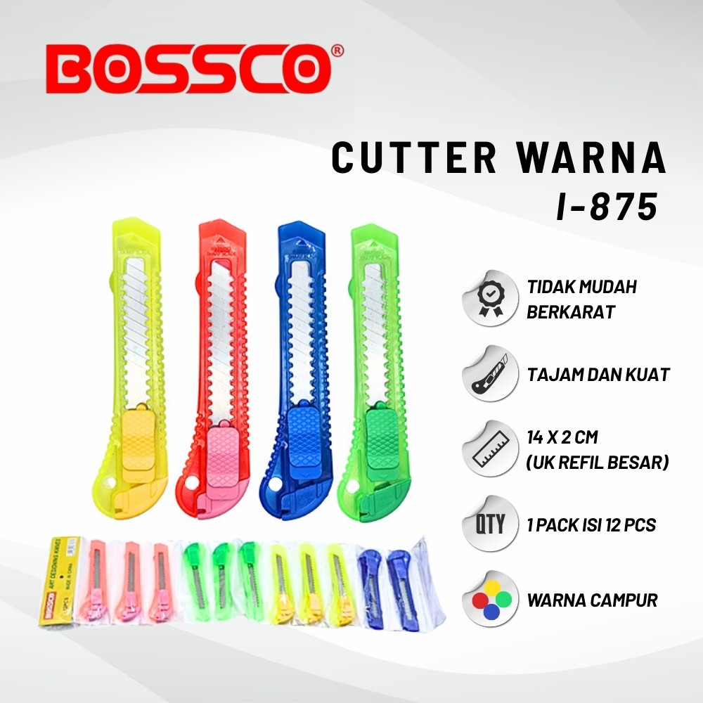 Jual Cutter Transparan Besar - Pisau Cutter Besar - Cutter Bening ...