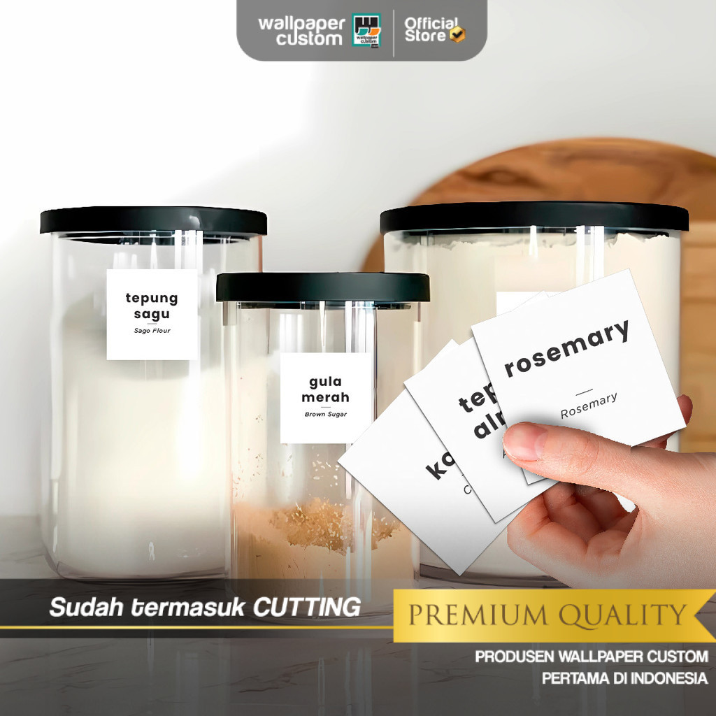 Jual Stiker Toples - Stiker Bumbu - Stiker Bumbu Dapur 5 - Stiker Bumbu ...