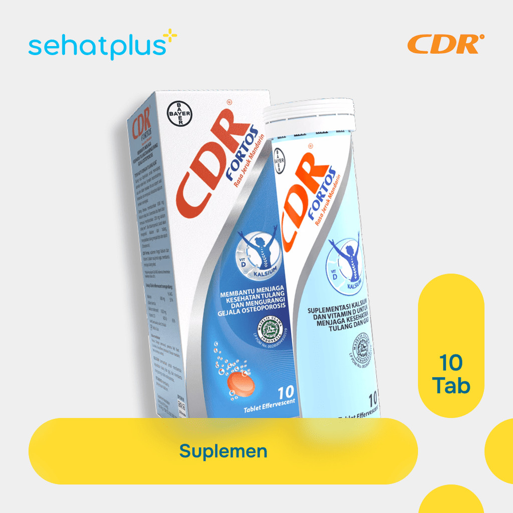 Jual CDR FORTOS EFFERVESCENT TUB EFF @10 TABLET | Shopee Indonesia