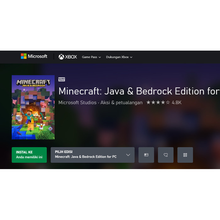 Jual BEST -Minecraft Java & Bedrock Edition Original PC - Standar ...