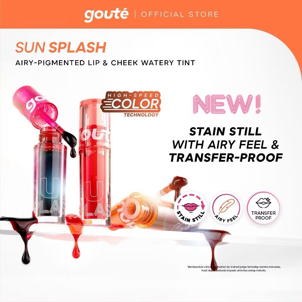 Jual goute Sun Splash Stain Still With Airy Feel and Transfer Proof Lip ...