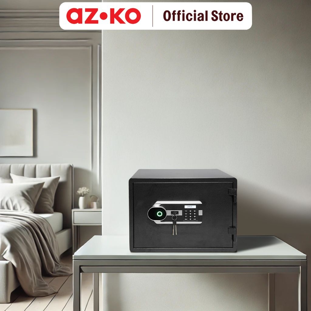 Jual AZKO Krisbow 49.6x39x35.5 cm Blaze Brankas Tahan Api - Hitam Alat ...