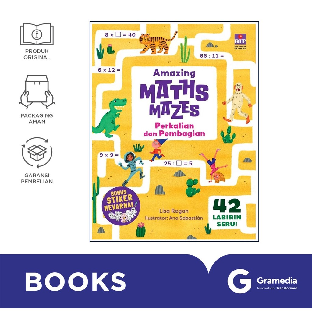 Jual Amazing Maths Maze: Perkalian & Pembagian ( Lisa Regan ) | Shopee ...