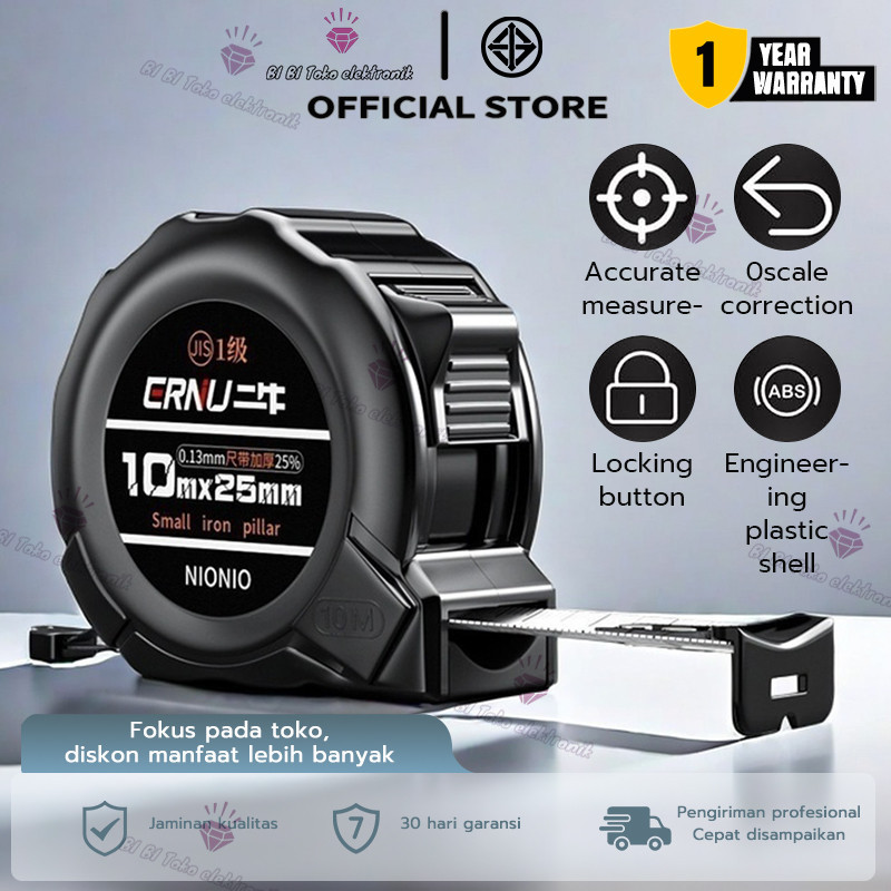 Jual Meteran 7,5 Meter Paling Kuat Unik Stainless Meteran Baja Anti ...