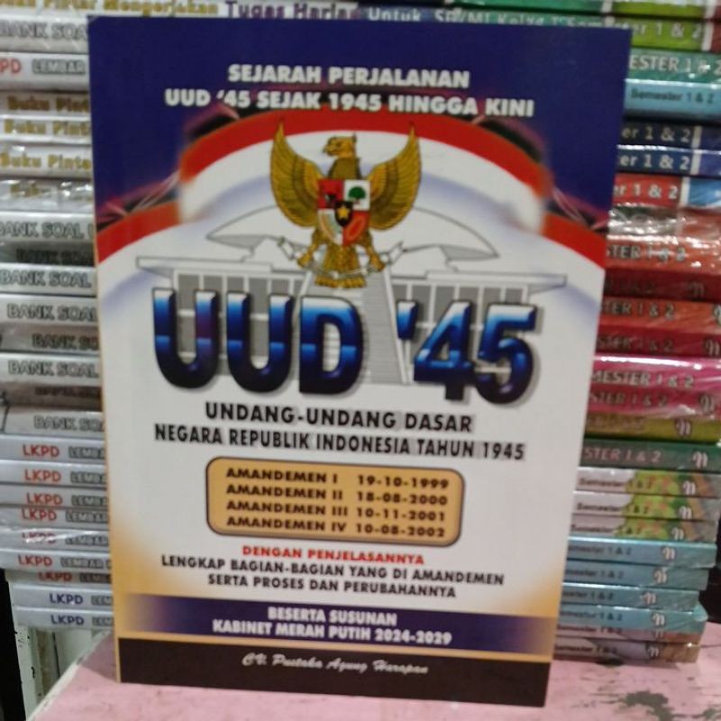 Jual UUD 45 BESERTA SUSUAN KABINET MERAH PUTIH 2024/2025 | Shopee Indonesia