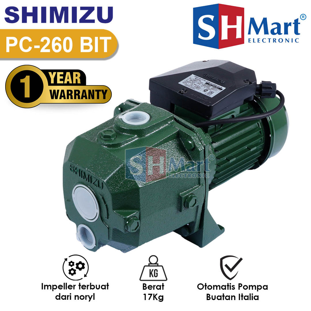 Jual WATER PUMP SHIMIZU PC260BIT SUMUR DALAM AUTO JET POMPA AIR | Shopee Indonesia