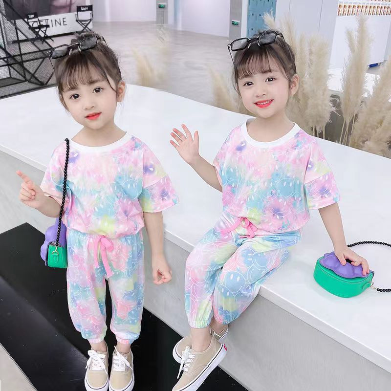 Jual SETELAN ANAK PEREMPUAN MODEL JOGGER PANTS SMILE BAHAN ADEM HARIAN ...