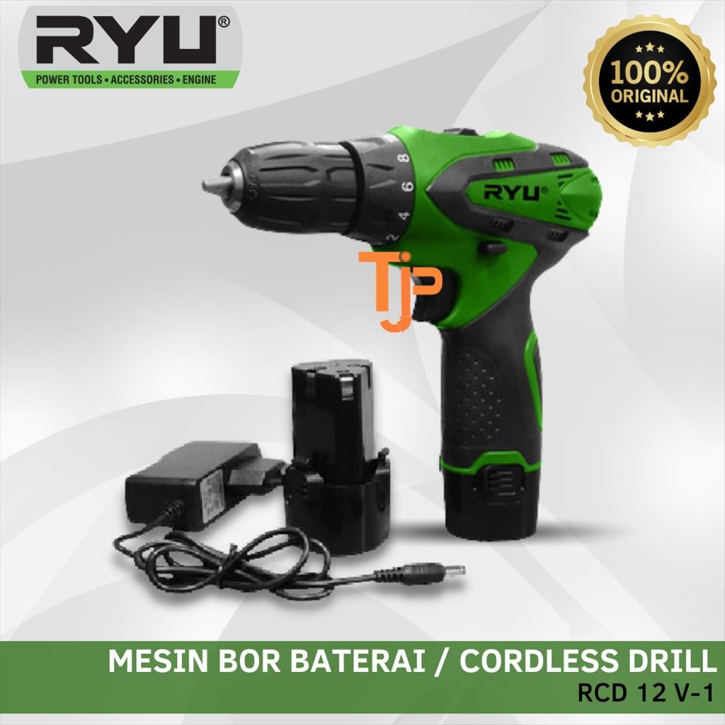 Jual RYU MESIN BOR BATERAI RCD 12V-1 / CORDLESS DRILL ( Unit Only ...