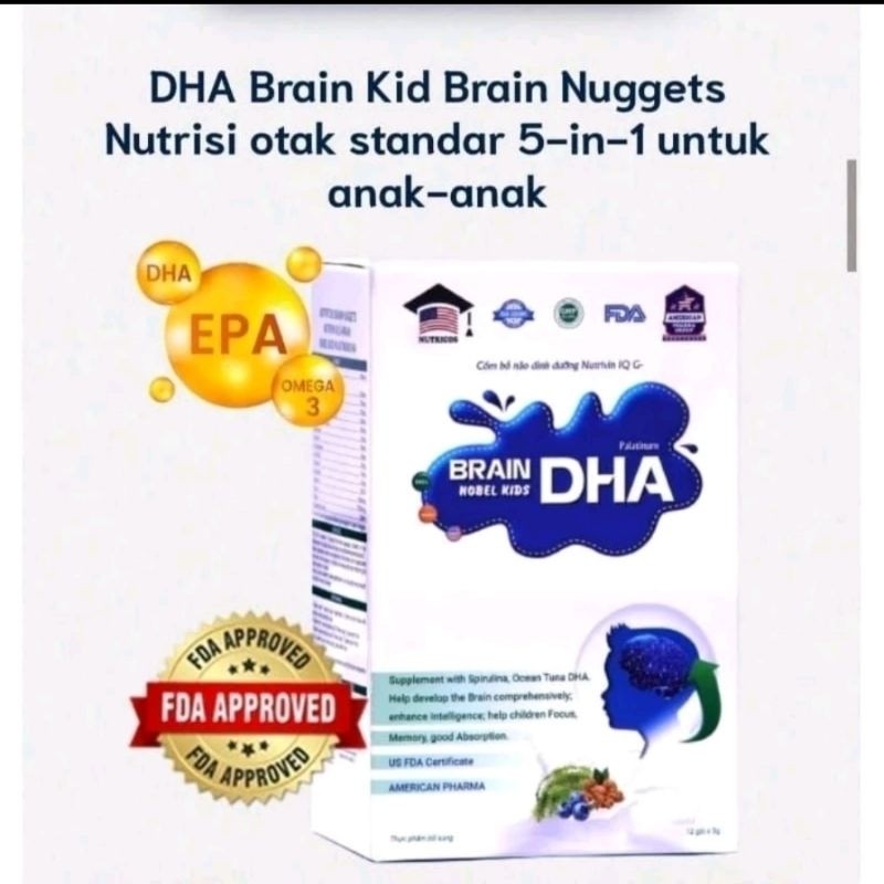 Jual DHA Brain Kids Original 100% - Vitamin Nutrisi Otak Anak Cerdas Brain DHA Kids | Shopee ...