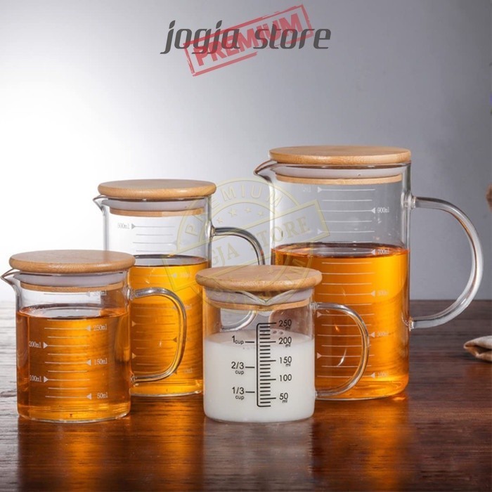 Jual Gelas Takar Laboratorium Gelas Ukur Kaca Beaker Lab 350/500/1000 ...