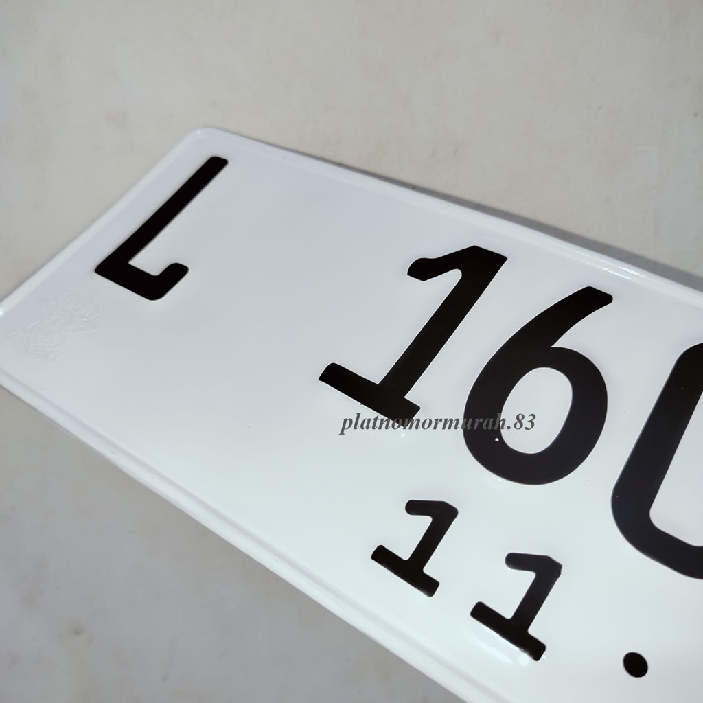 Jual PLAT NOMOR MOBIL PUTIH FONT BARU NEMPAH BARU CEPAT JADI SEHARI ...