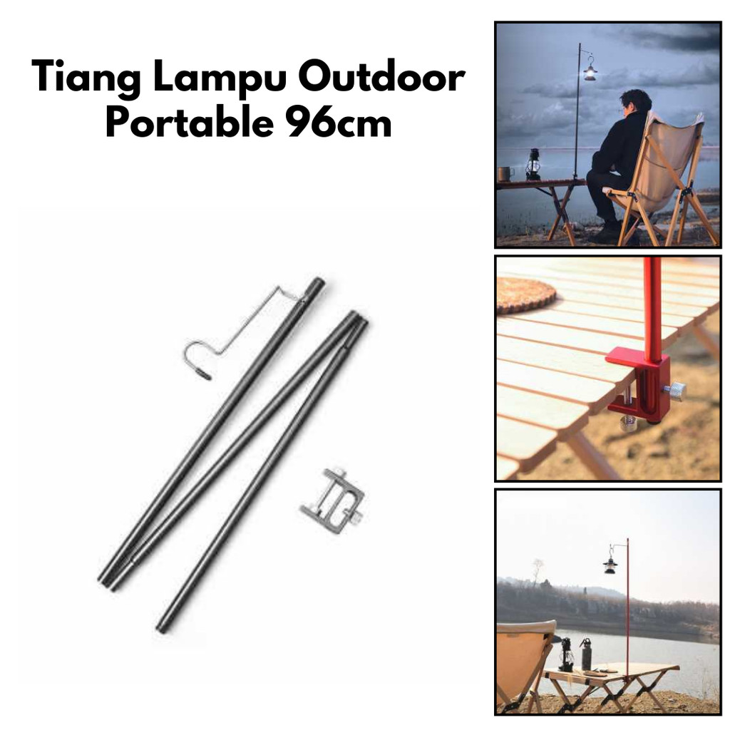 Jual MKKK Tiang Lampu Outdoor Portable Camping Light Pole 90cm AFC517 ...