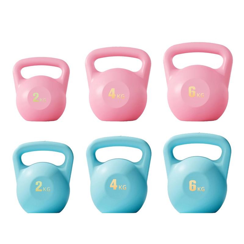 Jual Women Lifting Kettle 2-6kg Dumbbell Carrying Kettlebells Deep ...