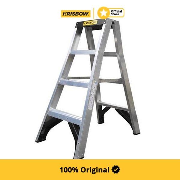 Jual Krisbow 1.1 mtr Tangga Lipat Aluminium 4 Twin Step Prlt1104A ...