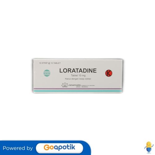 Jual Loratadine Novapharin 10 Mg Box 100 Tablet | Shopee Indonesia