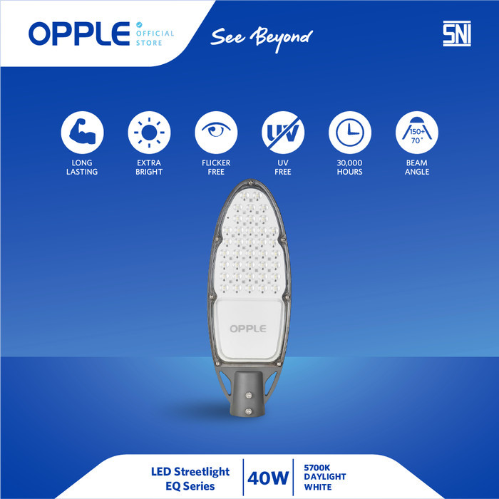 Jual OPPLE Lampu Jalan LED Streetlight EQ 40W 5700K Putih OPPLE ...
