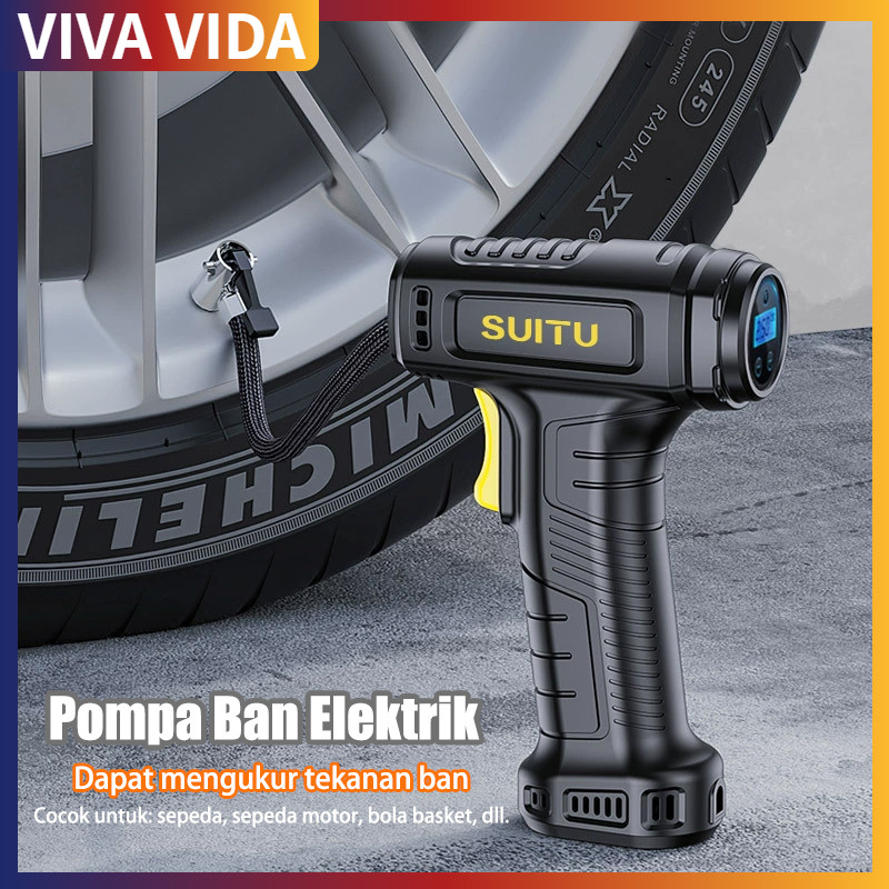 Jual Ban Digital Pompa alat pengukuran tekanan ban Pompa Ban Elektrik ...
