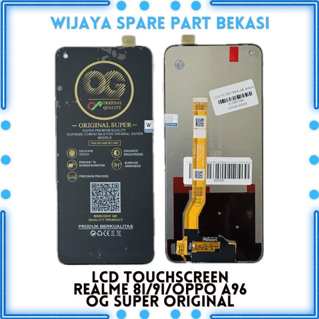 Jual LCD TOUCHSCREEN OPPO A96/REALME 8I/9I OG SUPER ORIGINAL BLACK ...