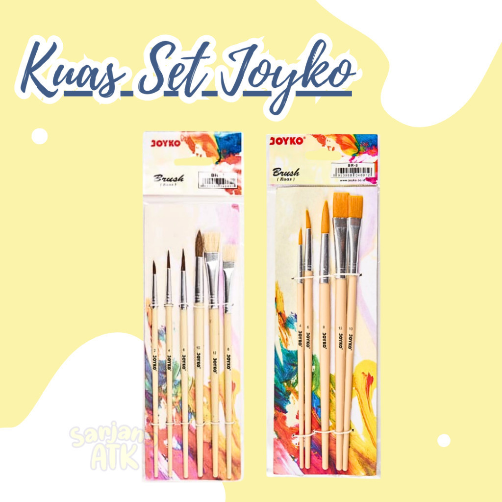 Jual 1 Set Kuas Lukis / Set Kuas / Alat Lukis Satu Set Kuas Murah ...