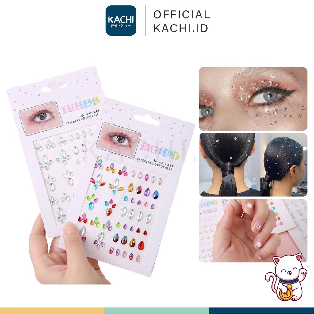 Jual KACHI - Facegem Kristal Manik Akrilik Acrylic Aesthetic Estetik ...