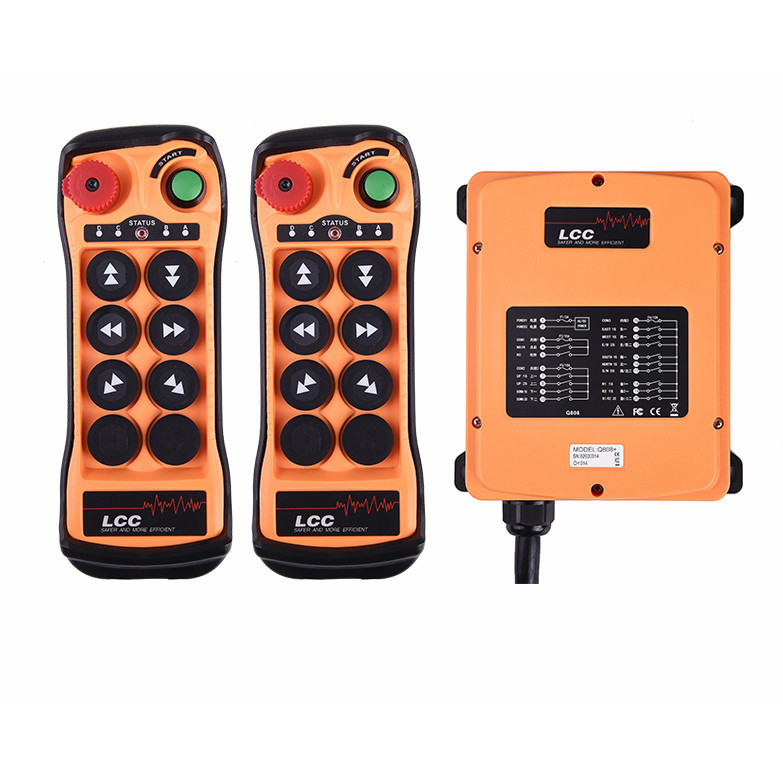 Jual Q606 Double speed 6 buttons Industrial Wireless Radio Crane Remote ...