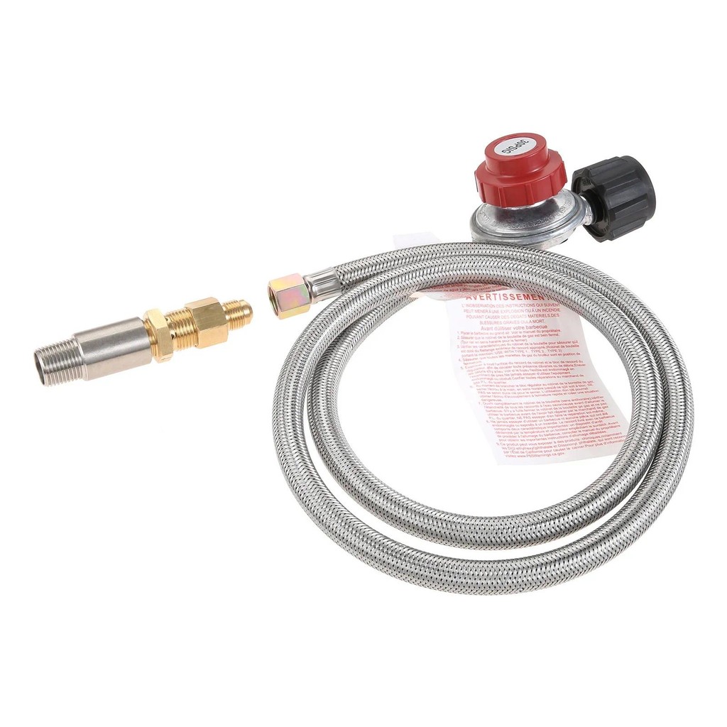 Jual Propane Gas Stove Range Regulator Steel Braid Tube Fitting 3/4 ...