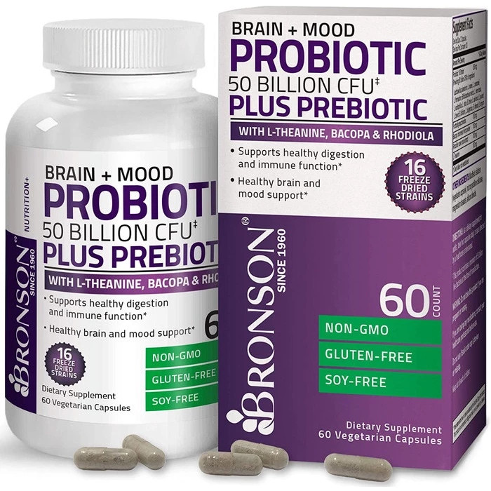 Jual Great health Bronson Brain+Mood Probiotic 50 Billion CFU Plus ...