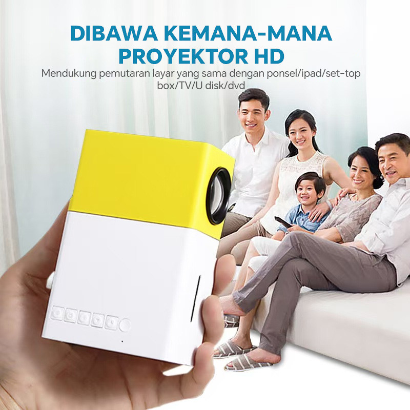 Jual 【COD】Mini Projector YG300 Portable LED Mini Projector hp Mini Home ...