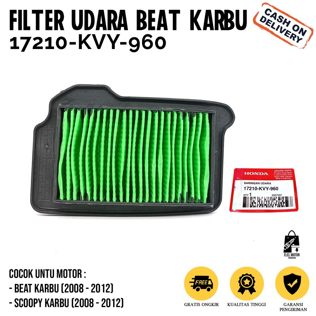 Jual Filter Udara Honda Beat Karbu / Filter Udara Honda Scoopy Karbu ...