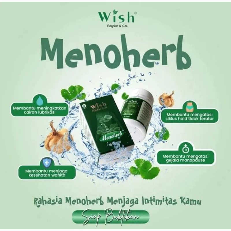 Jual 1 Botol Wish Menoherb mengatasi gejala menopause Produk Dr. Boyke ...