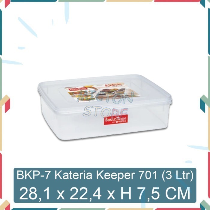 Jual TOPTON Lion Star Basic Home BKP-7 Kateria Keeper 701 3 Liter Box Donut LionStar Plastik ...