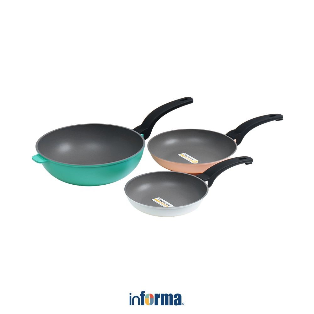 Jual Informa Cooking Color Set 3 Pcs Zoey Perlengkapan Masak Stackable ...