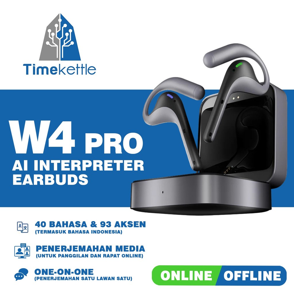 Jual Timekettle W4 Pro Translator alat penerjemah bahasa | Shopee Indonesia