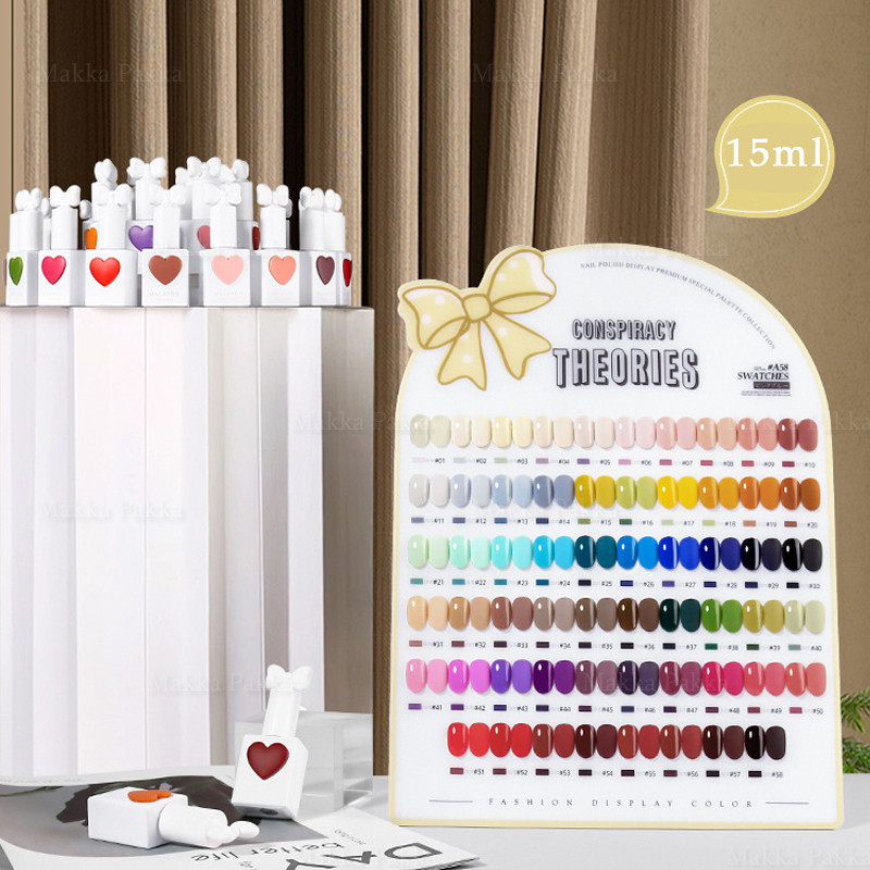 Jual Macaron Gel Polish Set 58 Color 15ml Macaron Sweetheart Series ...