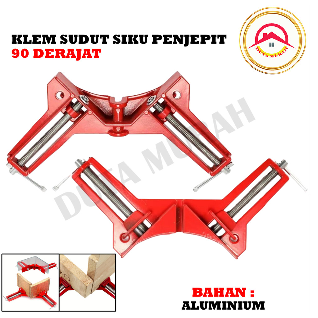 Jual Sudut Siku Penjepit 90 Derajat untuk Frame Kayu dan Kaca Aluminium ...