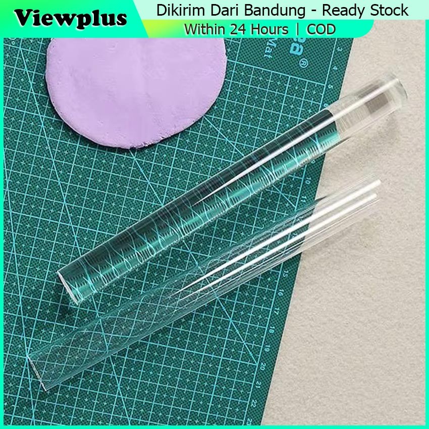 Jual Roller Clay Acrylic / Akrilik Rolling Pin Fondant Alat Clay Tools ...