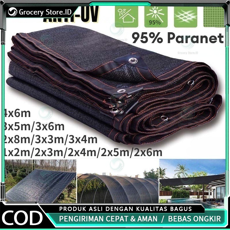 Jual 95% Paranet Hitam Jaring Paranet Pelindung Sinar Matahari SunShade ...
