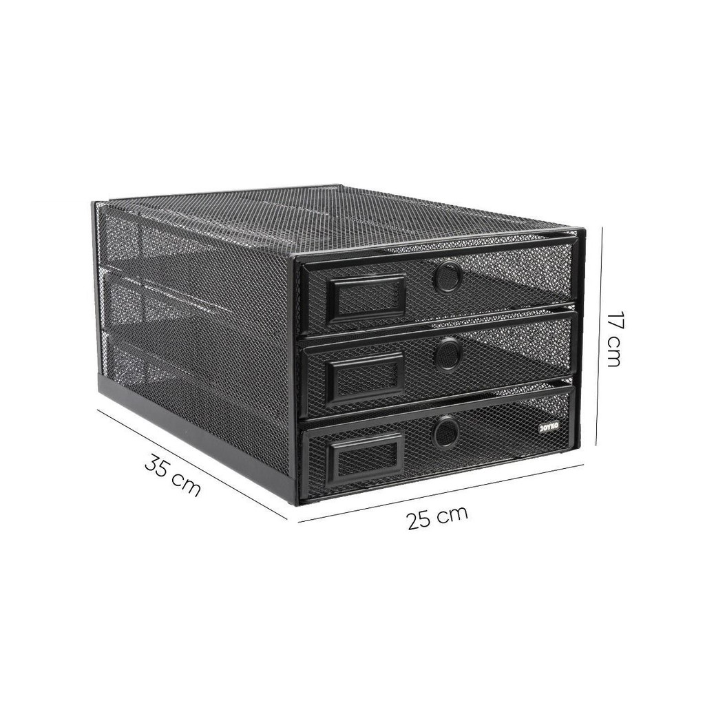 Jual Document Tray / Rak Dokumen Susun 3 Besi Jaring / Laci Organizer ...